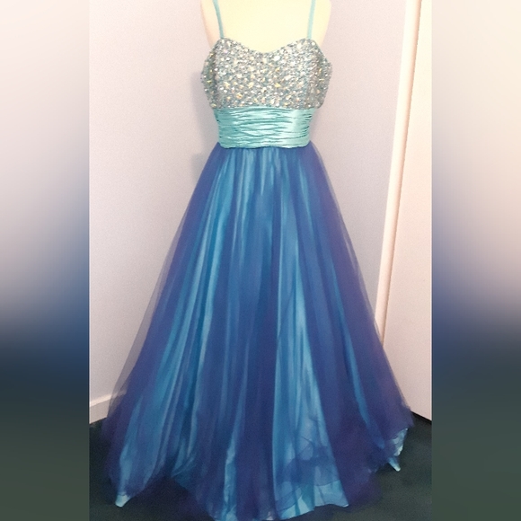 Alexia Designs | Dresses | Teal And Blue Prom Gown | Poshmark